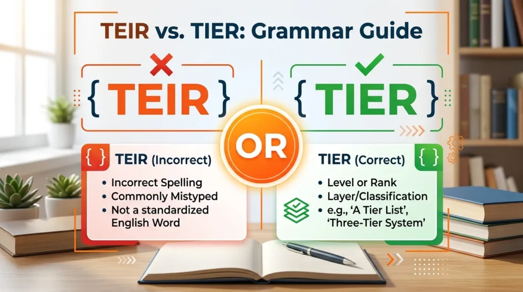 Tier or Teir? Which One Is Right? (2026)